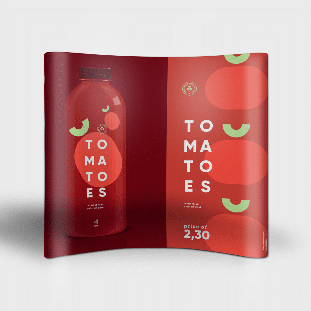 Curved Pop-up Wall - Abergast